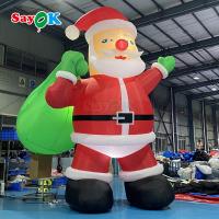 China 20ft Inflatable Santa Claus for Christmas Decorations & Outdoor Advertising for sale