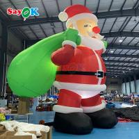 China 20ft Inflatable Santa Claus for Christmas Decorations & Outdoor Advertising for sale