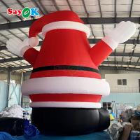 China Custom 8m Giant Inflatable Santa Claus for Outdoor Christmas Decoration for sale