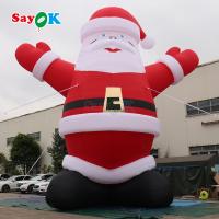 China Custom 10m Giant Inflatable Santa Claus for Outdoor Christmas Decoration for sale