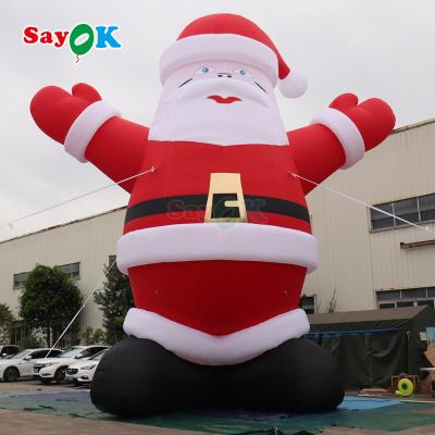 China Custom 10m Giant Inflatable Santa Claus for Outdoor Christmas Decoration for sale