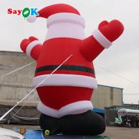 China Custom 10m Giant Inflatable Santa Claus for Outdoor Christmas Decoration for sale