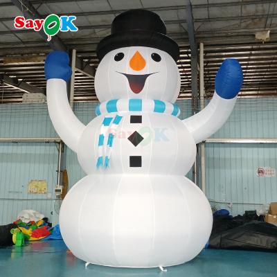 China 6m Giant Inflatable Snowman for Outdoor Christmas Decoration for sale