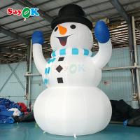 China 6m Giant Inflatable Snowman for Outdoor Christmas Decoration for sale