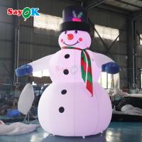 China 5m Inflatable Snowman with LED Lights for Outdoor Christmas Decoration for sale