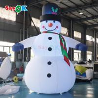 China 5m Inflatable Snowman with LED Lights for Outdoor Christmas Decoration for sale