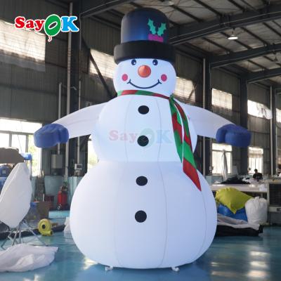 China 5m Inflatable Snowman with LED Lights for Outdoor Christmas Decoration for sale