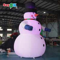 China 5m Inflatable Snowman with LED Lights for Outdoor Christmas Decoration for sale