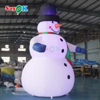 China 5m Inflatable Snowman with LED Lights for Outdoor Christmas Decoration for sale