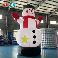 China Custom Inflatable Snowman for Outdoor Christmas Decorations and Events for sale