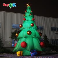 China Custom Giant Inflatable Christmas Tree with LED Light 9m for Outdoor Decorations for sale