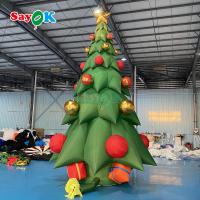 China Custom Giant Inflatable Christmas Tree with LED Light 9m for Outdoor Decorations for sale