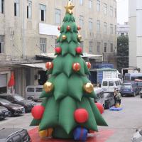China Custom Giant Inflatable Christmas Tree with LED Light 9m for Outdoor Decorations for sale
