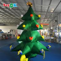 China Customizable LED Inflatable Christmas Tree with Durable Oxford Cloth for Outdoor Holiday Decorations for sale
