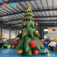 China Giant Inflatable Christmas Tree 6m Festival Inflatables with LED for sale