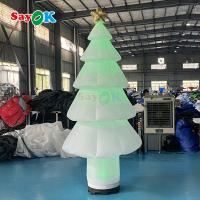 China Customizable Size LED Inflatable Christmas Tree with Weather Resistant Design for Outdoor Festivals for sale