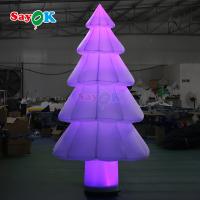 China Customizable Size LED Inflatable Christmas Tree with Weather Resistant Design for Outdoor Festivals for sale