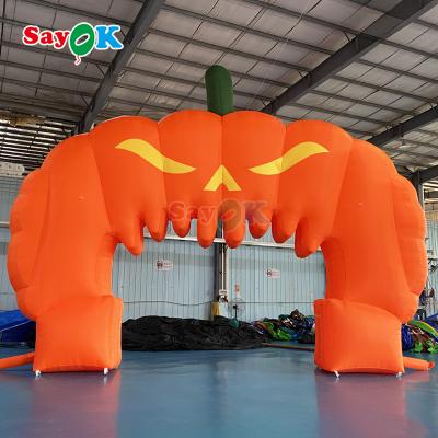 China Custom Halloween Inflatable Pumpkin Archway for Outdoor Events for sale