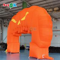 China Custom Halloween Inflatable Pumpkin Archway for Outdoor Events for sale