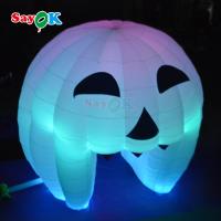 China Custom Halloween Inflatable Pumpkin Tent with LED Lights for Outdoor for sale
