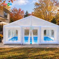 China Commercial PVC Inflatable Pool Cover Tent for Outdoor Swimming Pools for sale