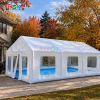 China Commercial PVC Inflatable Pool Cover Tent for Outdoor Swimming Pools for sale