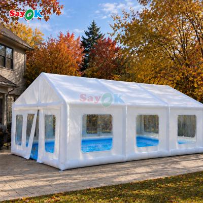 China Commercial PVC Inflatable Pool Cover Tent for Outdoor Swimming Pools for sale