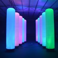 China Lighting Tube Pillar Custom Inflatable Advertising Inflatable Column 2m Height for sale