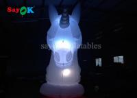 China 210D LED Inflatable Unicorn for Outdoor Advertising - 2m Height with CE/UL Certified Blower for sale