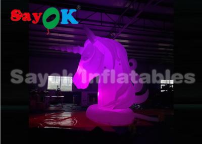China Custom Inflatable Giant Unicorn Cartoon Character 2m Height for Advertising with CE UL for sale