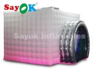 China 18kg Inflatable Photo Booth 3.5x2.8x2.5m with 16 Color LED Lighting for Events and Advertising for sale