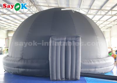 China Black 5m Diameter Inflatable Planetarium Dome Tent For Science Dispaly for sale