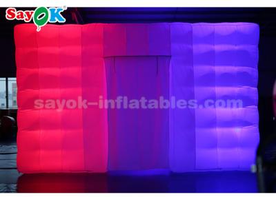 China Sayok 5x5x3m Inflatable Cube Tent with LED Lights for Events Parties Advertising for sale