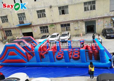 China Inflatable Obstacle Course 15m x 4m PVC Bounce House for Outdoor Sports Amusement Park for sale