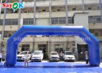 China Blue PVC Inflatable Gantry Arch 9.14 x 3.65 Meter for Event Advertising with CE/SGS Certification for sale