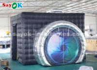 China Inflatable Party Tent LED Strip Lights Photo Booth 3.5x2.8x2.5m for Advertising Event ROHS for sale