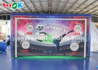 China Inflatable Soccer Goal 4.5x2.5m Durable PVC Tarpaulin Outdoor Shooting Door for Football Games for sale