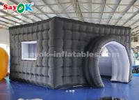 China Inflatable Photo Booth Black 6.1x4.6x3.0m with 17 Color Changing Lights for Events for sale
