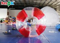China 1.5m 0.8mm PVC Inflatable Bubble Soccer Suit Transparent Red Green for Outdoor Games for sale