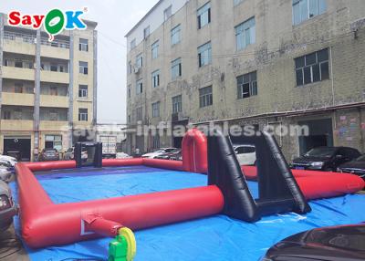 China 20x10x2m PVC Tarpaulin Inflatable Football Field for Sports Games for sale