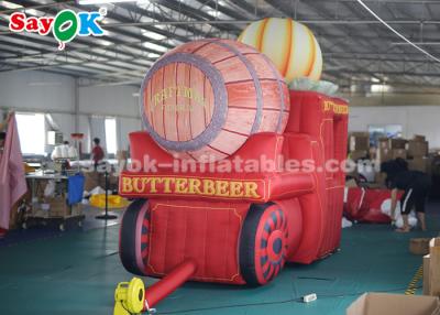 China 210D Oxford Cloth Inflatable Halloween Pumpkin Carriage 3.86m x 3.13m High Air Tightness for sale