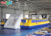 China Giant Inflatable Football Pitch 8x5m PVC Tarpaulin Inflatable Sports Game for Amusement Park for sale