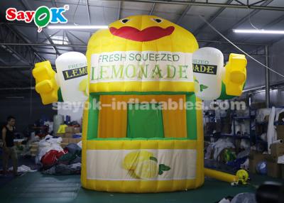China Inflatable Lemonade Booth 3x3x4m with Air Blower Durable Oxford Cloth for Outdoor Promotion for sale