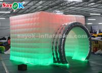 China Inflatable Photo Booth 3.5x2.8x2.5m with 16 Color LED Strips for Trade Show Events for sale