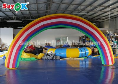 China Custom Inflatable Arch 210D Oxford Cloth 6x3m Rainbow Arch for Advertising Events for sale
