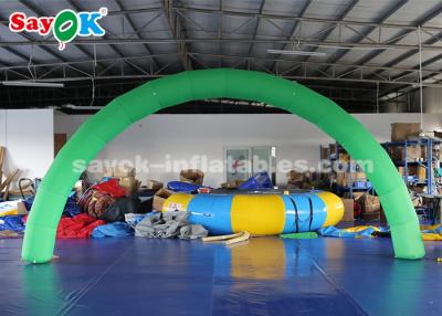 China Green Inflatable Race Arch 6x3m with Logo Print - CE Certified Outdoor/Indoor Advertising Entrance for sale