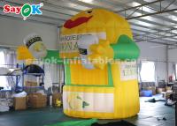 China Inflatable Work Tent 3x3x4m Oxford Cloth Lemonade Stand Booth for Advertising for sale