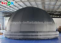 China Black 6m Inflatable Planetarium Dome with PVC Floor Mat Flame Retardant CE Certified for sale