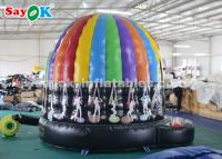 China Inflatable Disco Dome 3x3x2.5m PVC Tarpaulin with Magic LED Lights CE SGS ROHS for sale