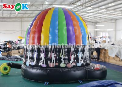 China Inflatable Disco Dome 3x3x2.5m PVC Tarpaulin with Magic LED Lights CE SGS ROHS for sale